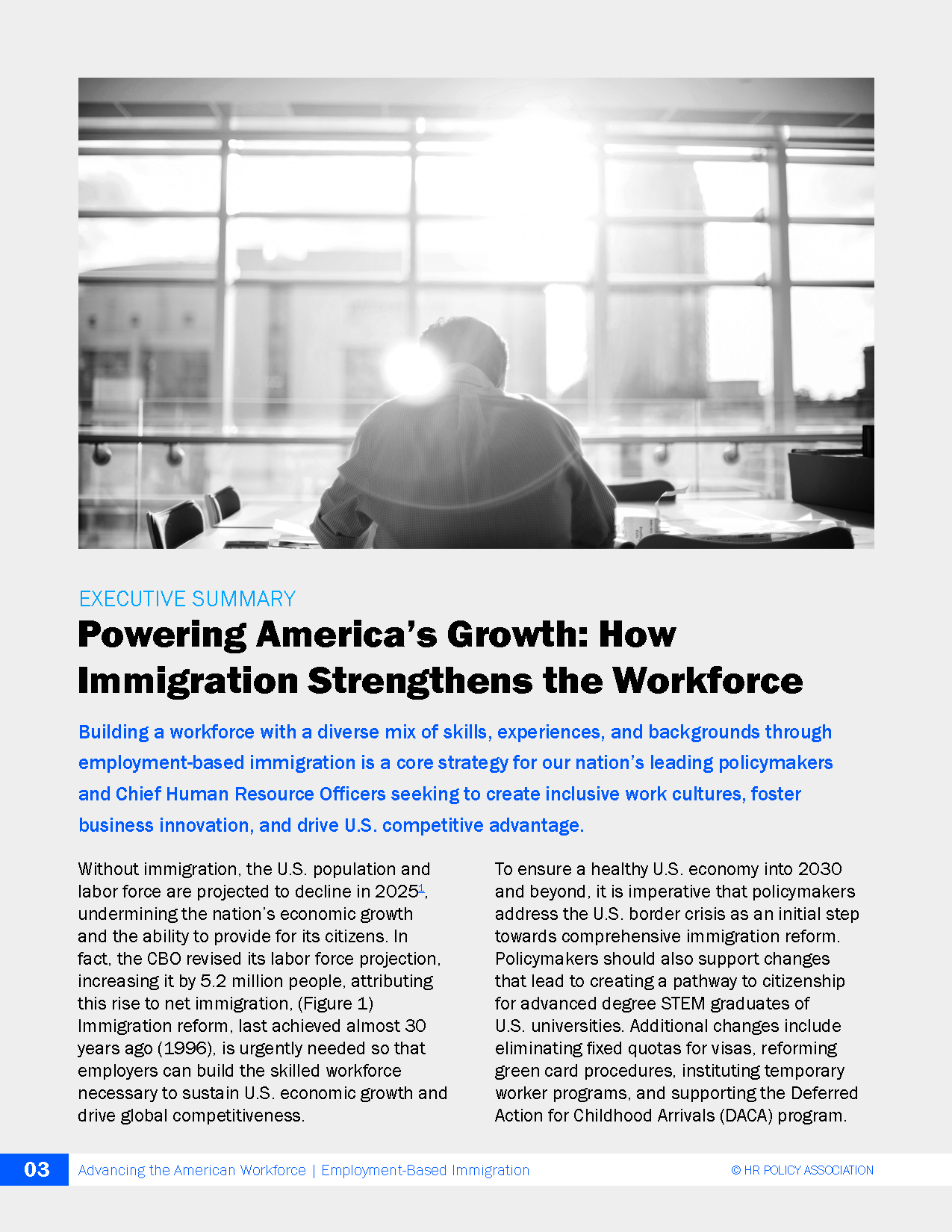 Advancing the American Workforce Employment Based Immigration - Compete ...